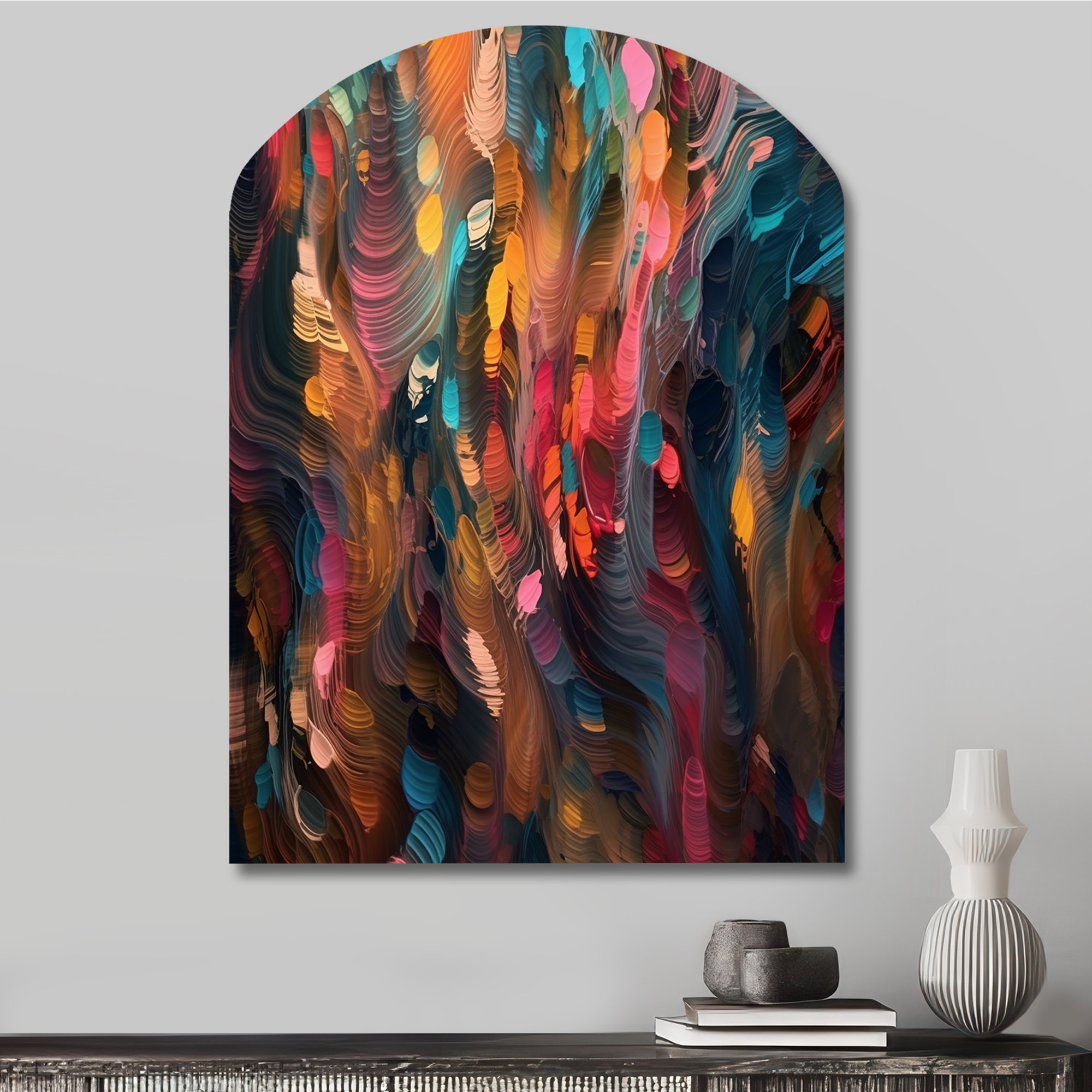Design Art Random Swirls Abstract - Asymmetrical Abstract Geometric ...