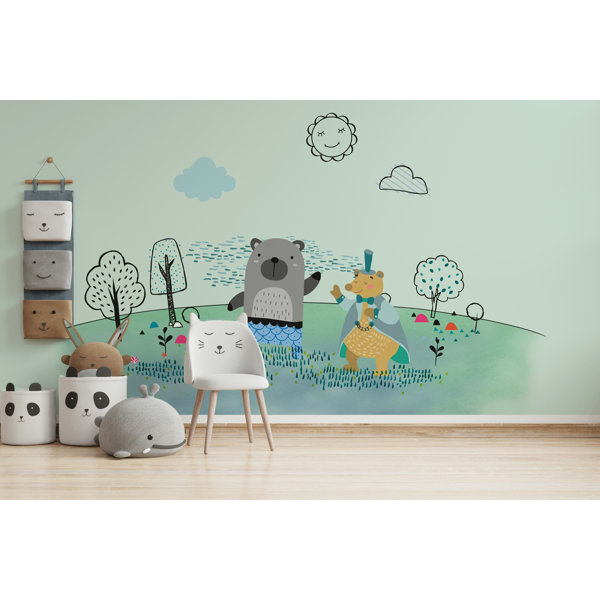 Zoomie Kids Alumbaugh Animal Print Wall Mural | Wayfair