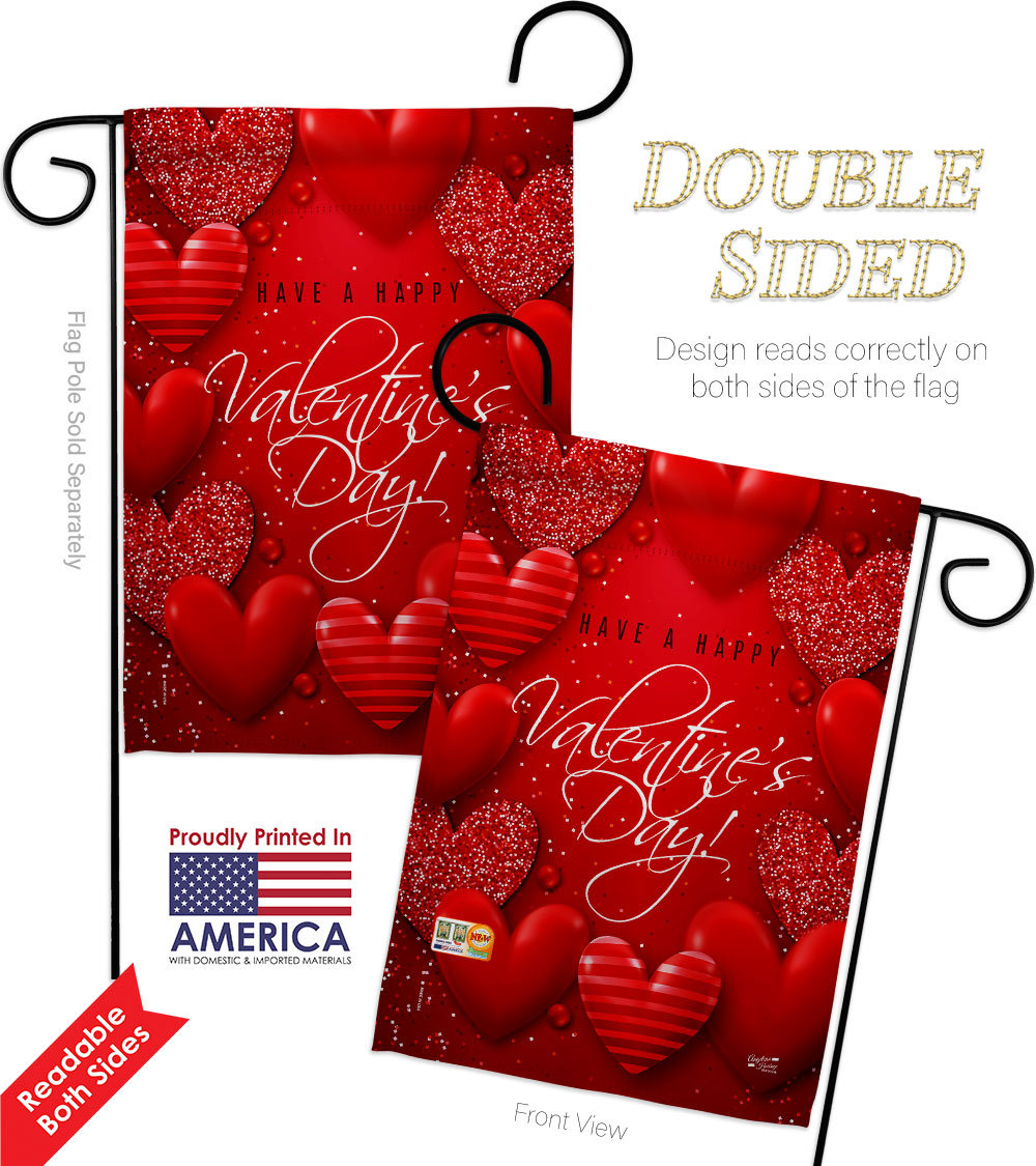 Angeleno Heritage All Of Heart 2-Sided Polyester 18 x 13 in. Flag Set ...