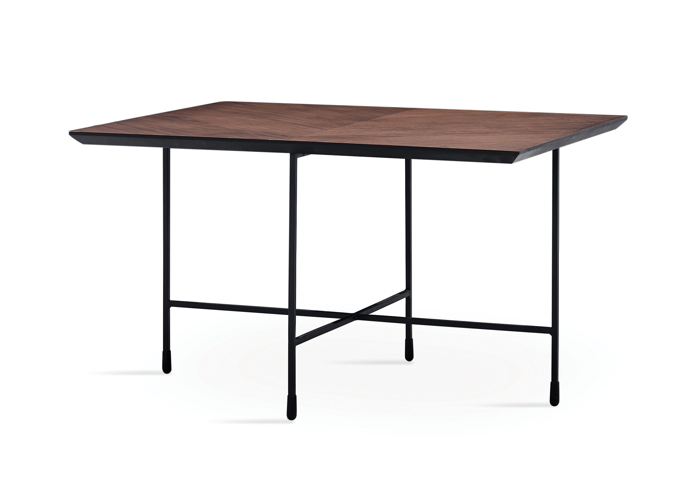 17 Stories Solaro Square Coffee Table in Walnut - Wayfair Canada