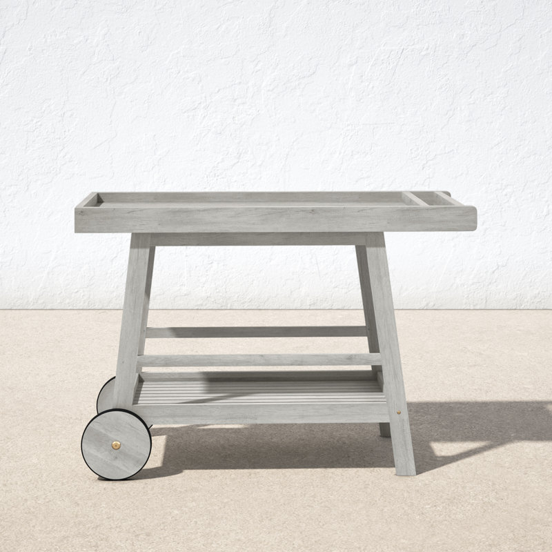 AllModern Terrace Solid Wood Bar Cart & Reviews | Wayfair
