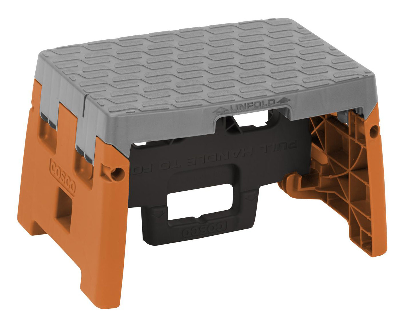 COSCO 1 - Step Plastic Moulded Folding Step Stool with 300 lb. Load ...