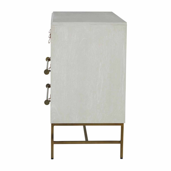Gabby Maya 5 Drawer 44" W Solid Wood Dresser | Wayfair