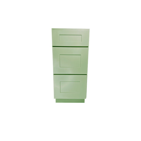 L & C Cabinetry VAB Shallow Green 34.5" H x 25" D Plywood Ready-to ...