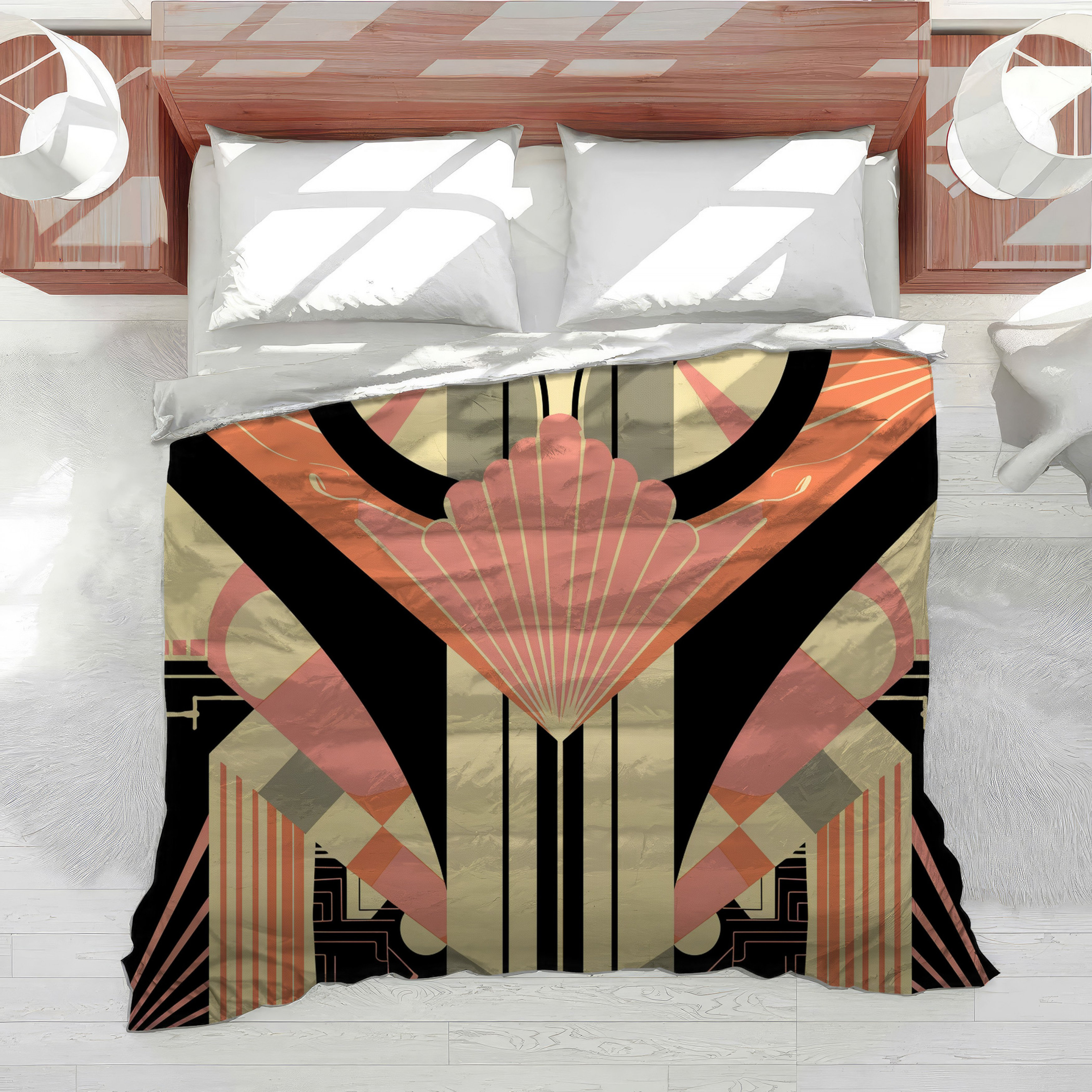 VisionDecor Art Deco Bedding Design Duvet Cover Hollywood Regency | Wayfair