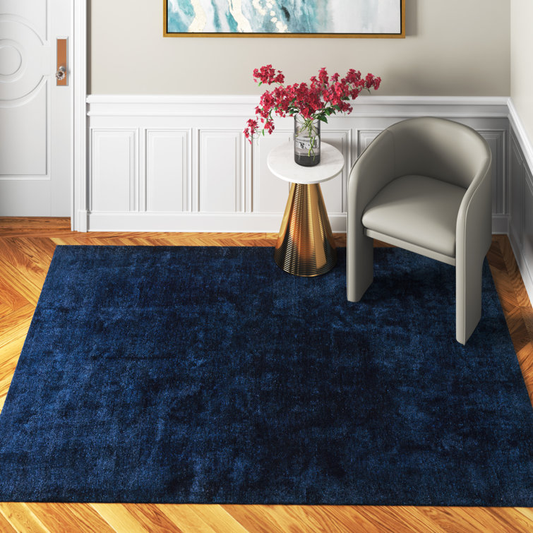 Etta Avenue Barbara Tufted Navy Rug & Reviews | Wayfair.co.uk