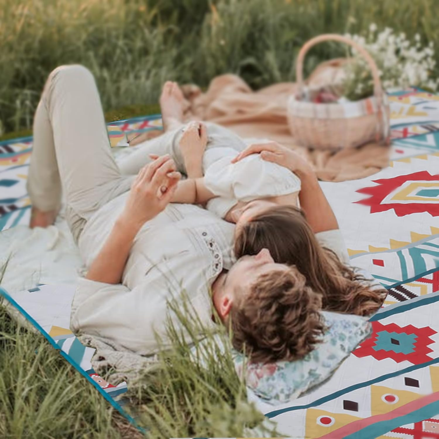 Foundry Select Picnic Blankets, Boho Picnic Mat For Waterproof Foldable ...