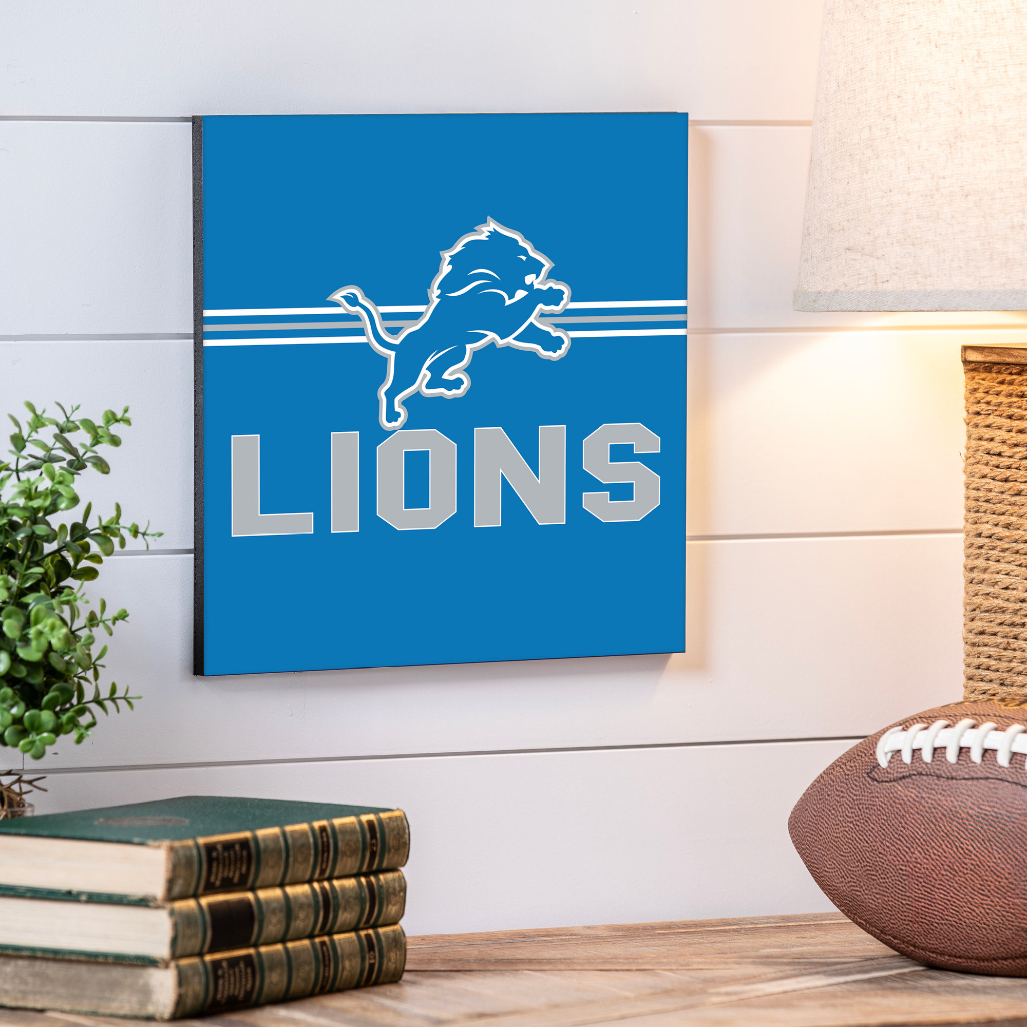 Evergreen Enterprises, Inc 12" Detroit Lions Moveable Wall Tile Sign ...