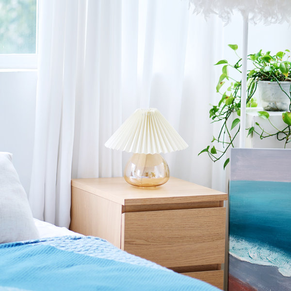 Beachcrest Home™ Carmella Glass Desk Lamp & Reviews | Wayfair