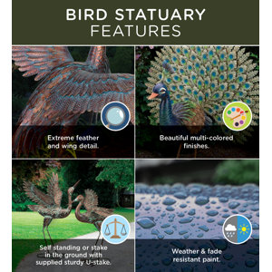 Regal Art & Gift Goofy Bird Stake - Crane & Reviews | Wayfair