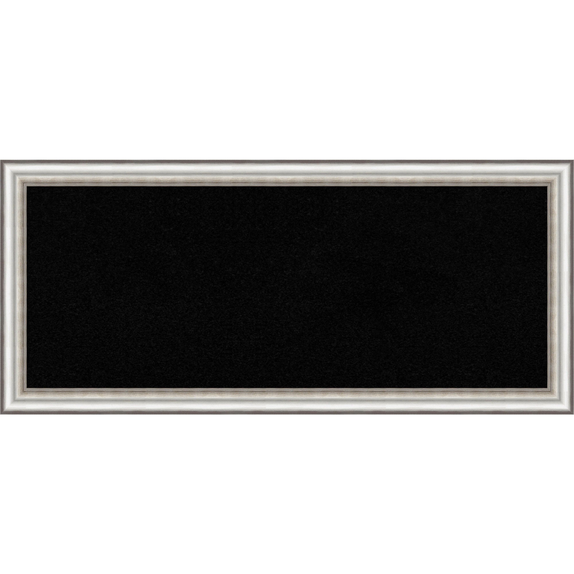 Amanti Art Salon Silver Narrow Frame Wall Cork Small Framed Bulletin ...