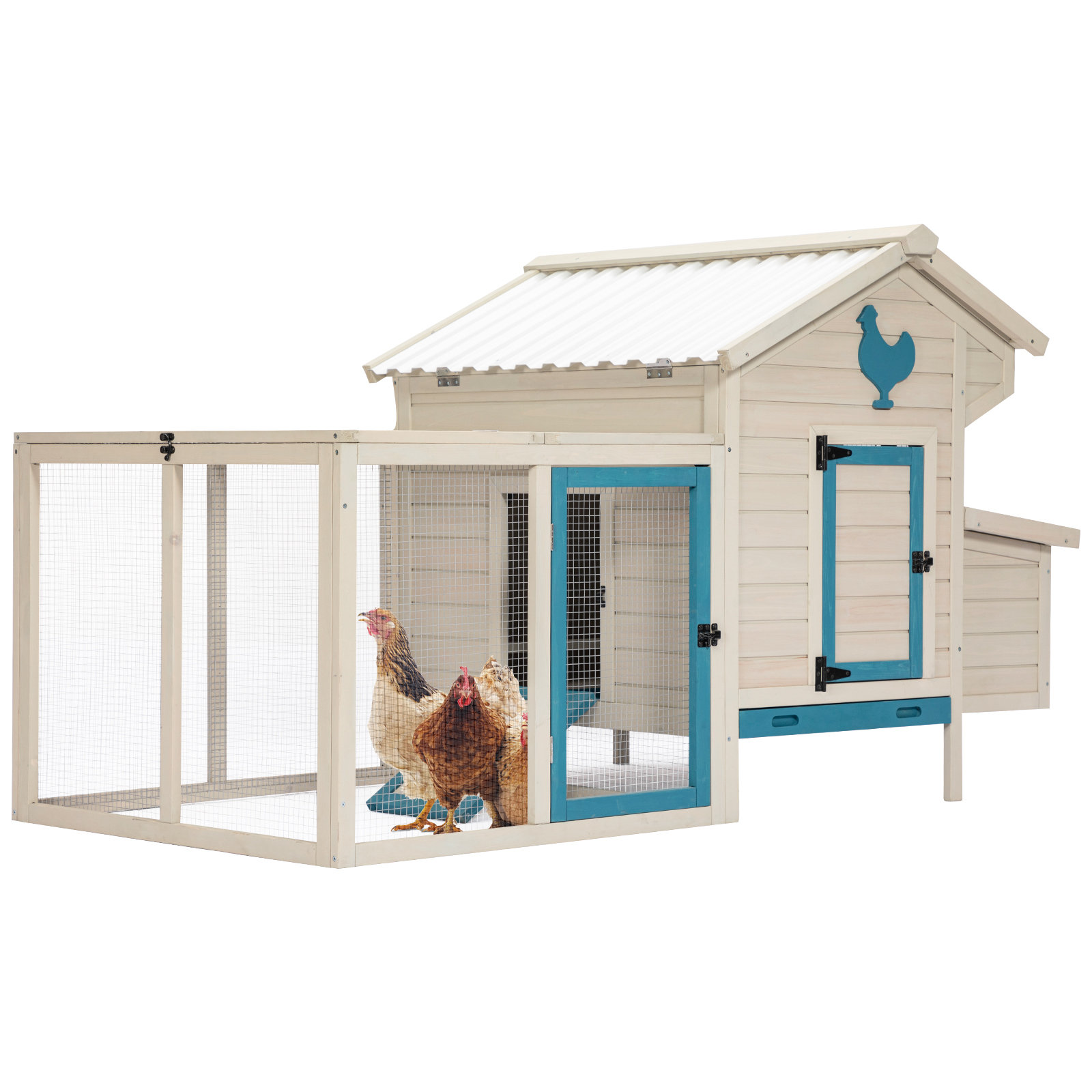 Tucker Murphy Pet™ Emmerlyn 21 Square Feet Chicken Coop with Chicken ...