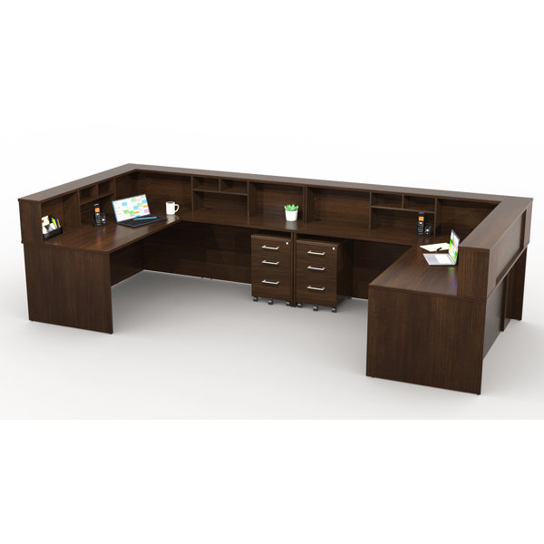 Latitude Run® Reception Corner Office Desk Work Stations Furniture ...