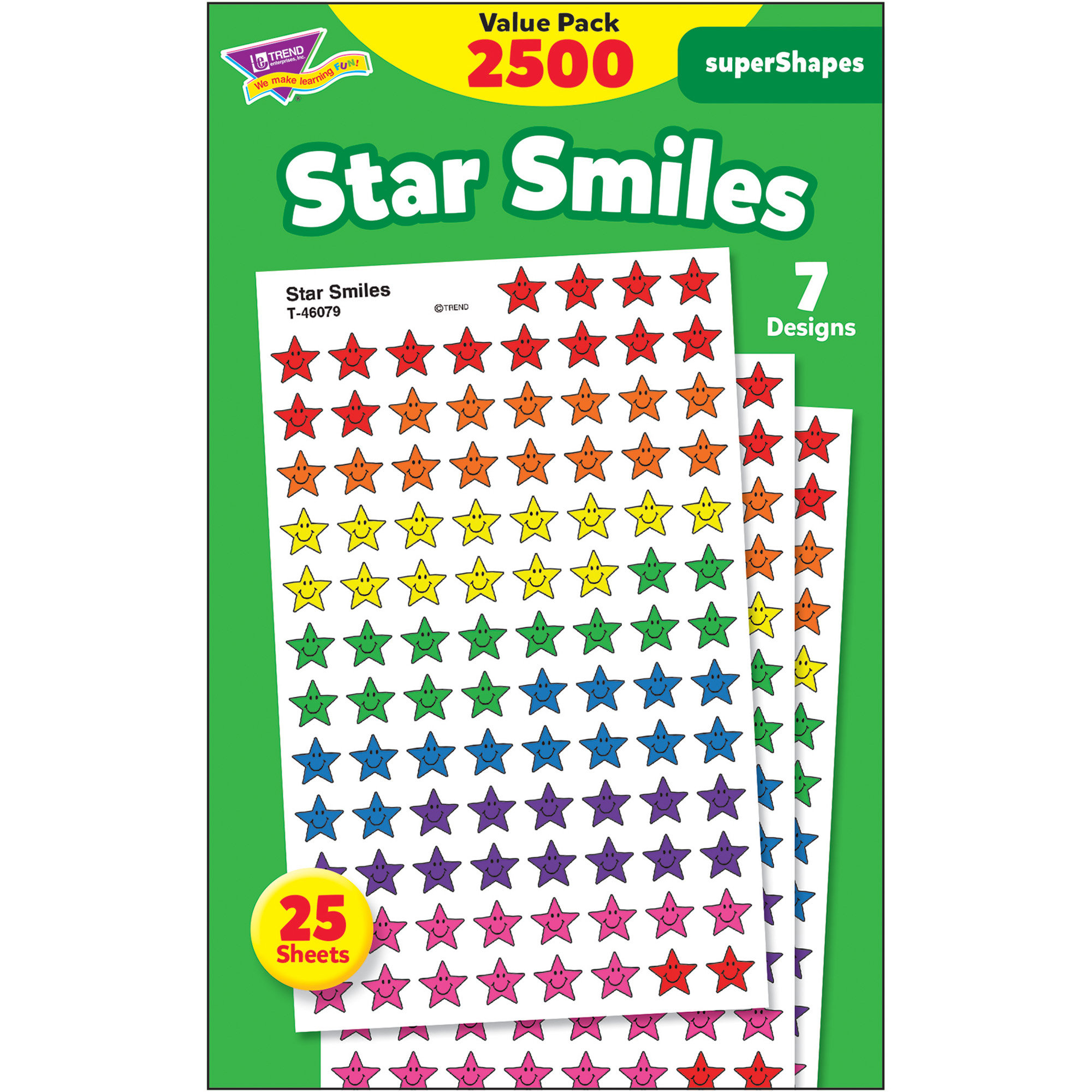 TREND enterprises, Inc. SuperShapes Star Smiles Stickers | Wayfair