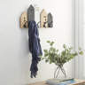 Sand & Stable™ Cayden Wall Mounted Coat Rack in Black/Brown & Reviews ...