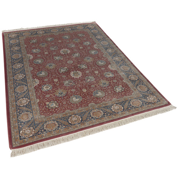 Latitude Vive Square Kairi Frame Machine Woven 160x160 Brick Area Rug ...