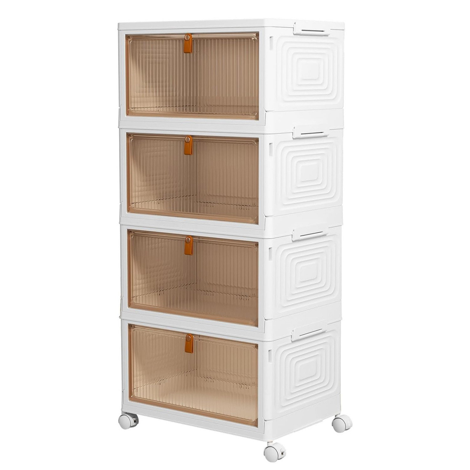 Rebrilliant 4 Tier Plastic Storage Bins with Lid | Wayfair