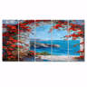 Design Art Arch Of Red Roses Portal View On Azure Blue Ocean - Beach ...