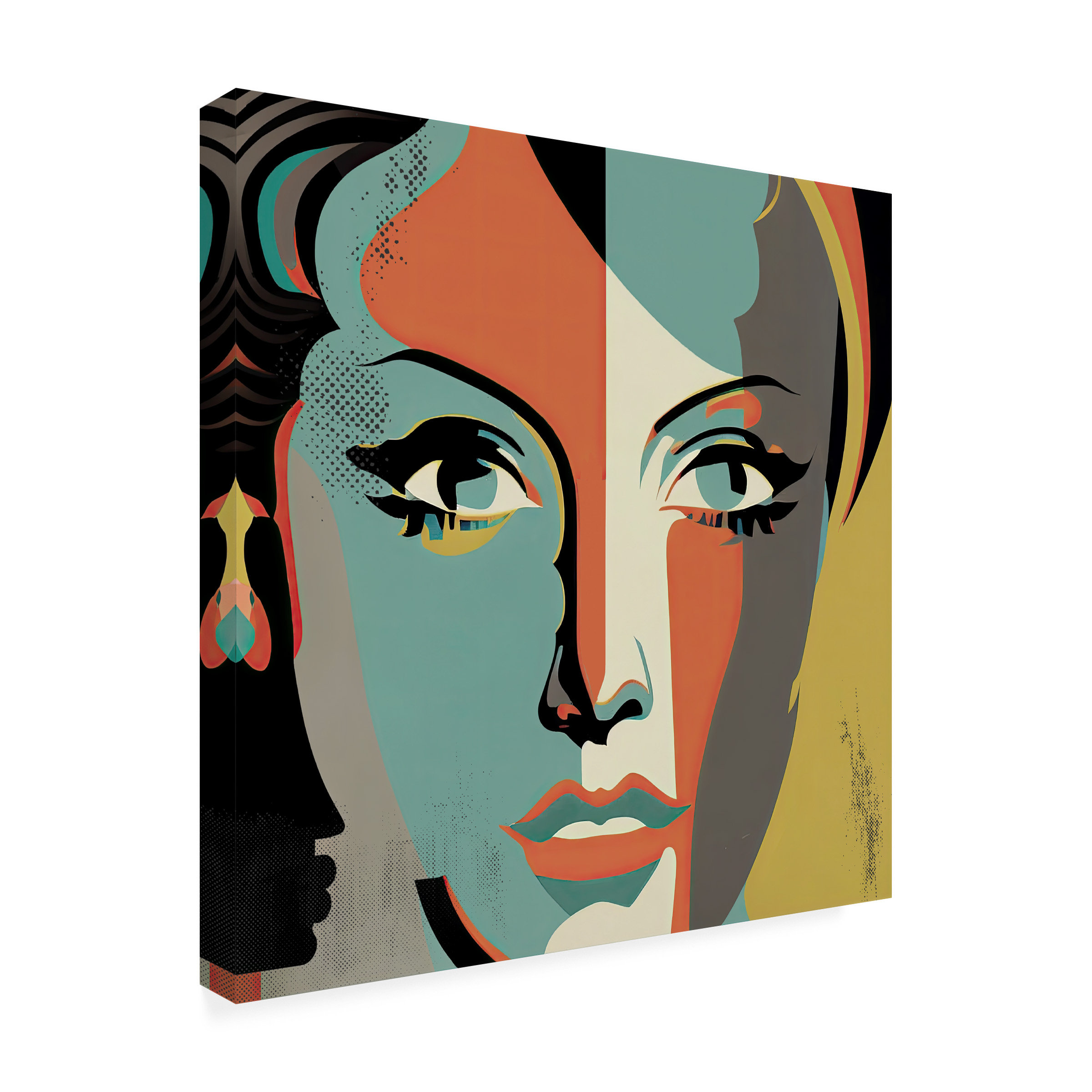 House of Hampton® Sasha Pop Tech Glam III Canvas Art | Wayfair
