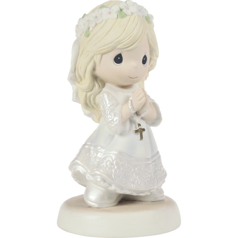 Precious Moments My First Communion Blonde Hair Girl Figurine | Wayfair