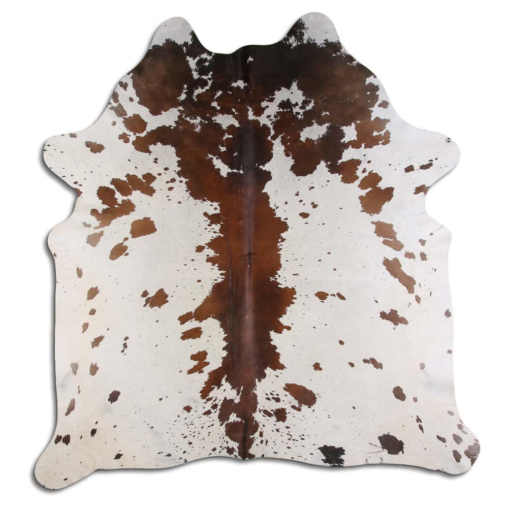 Union Rustic NATURAL HAIR ON Cowhide RUG SALT AND PEPPER BROWN AND ...