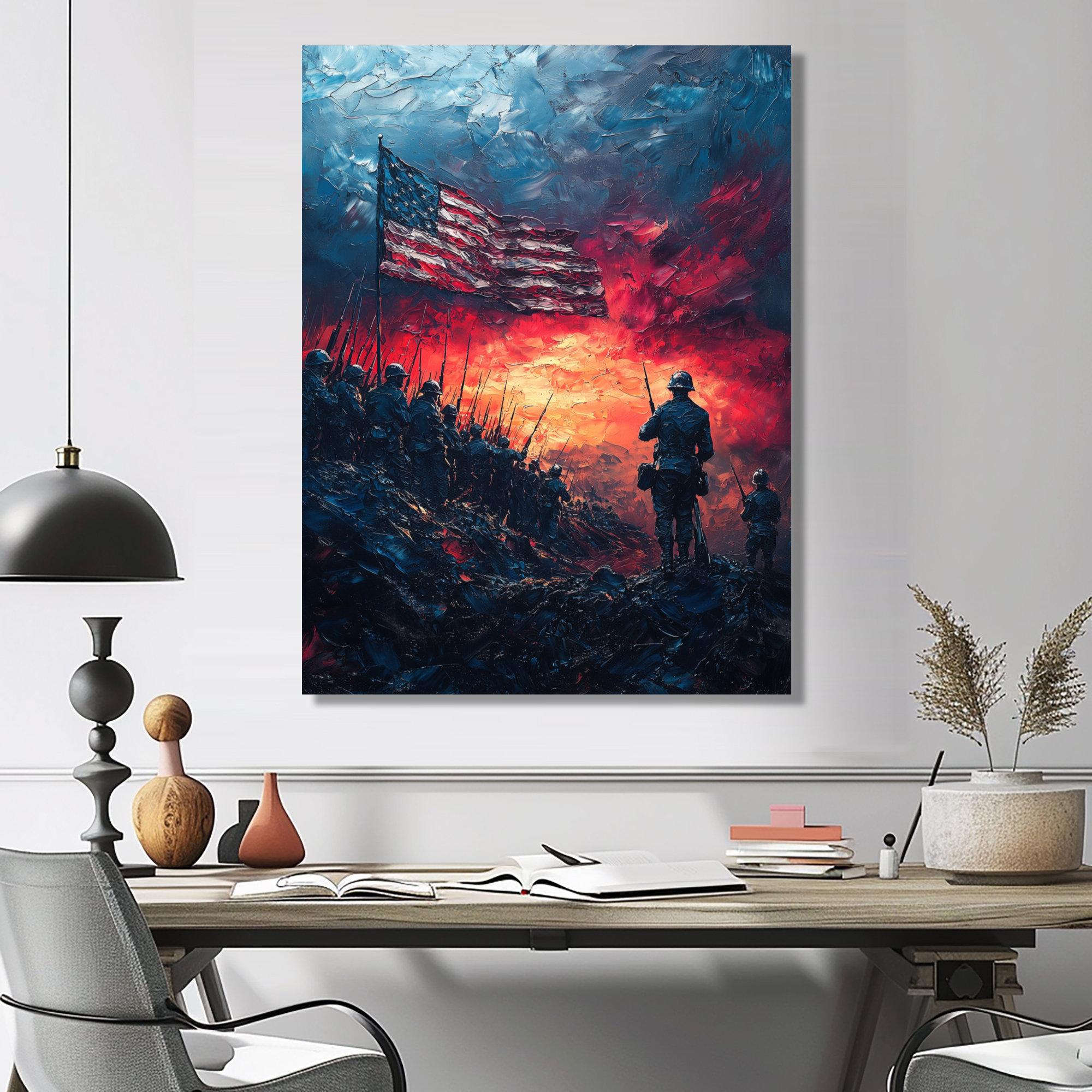 Design Art Echoes Of Glory Of USA Patriot During Wwii - Fashion Wall ...