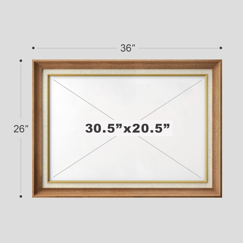 IDEA4WALL Sketch Rustic Country Landscape Framed On Paper Print | Wayfair