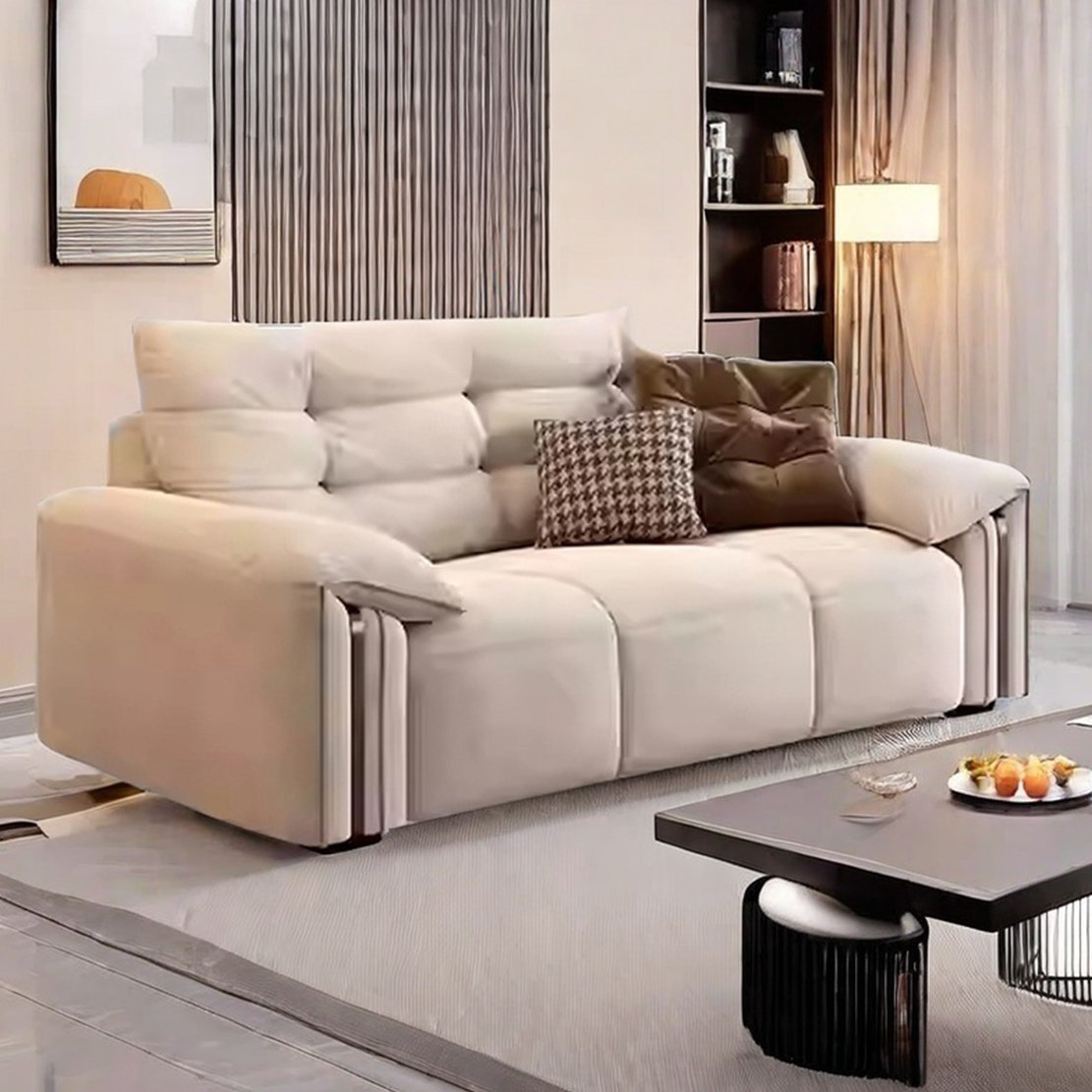 ComfySofa.s Italian minimalist elephant ear fabric sofa | Wayfair