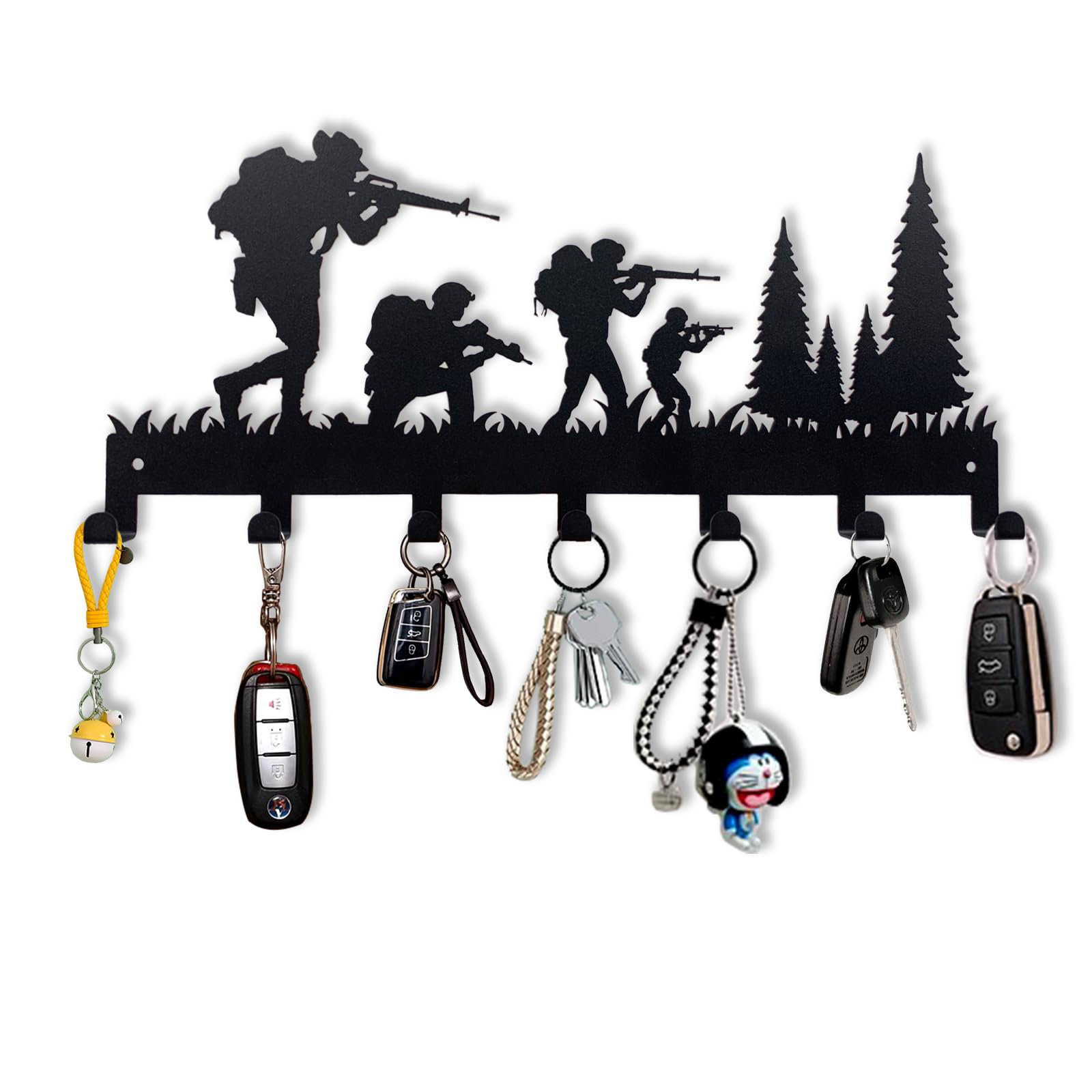 Rebrilliant Metal Key Holder, Wall Mounted Key Hooks, Key Holder For ...