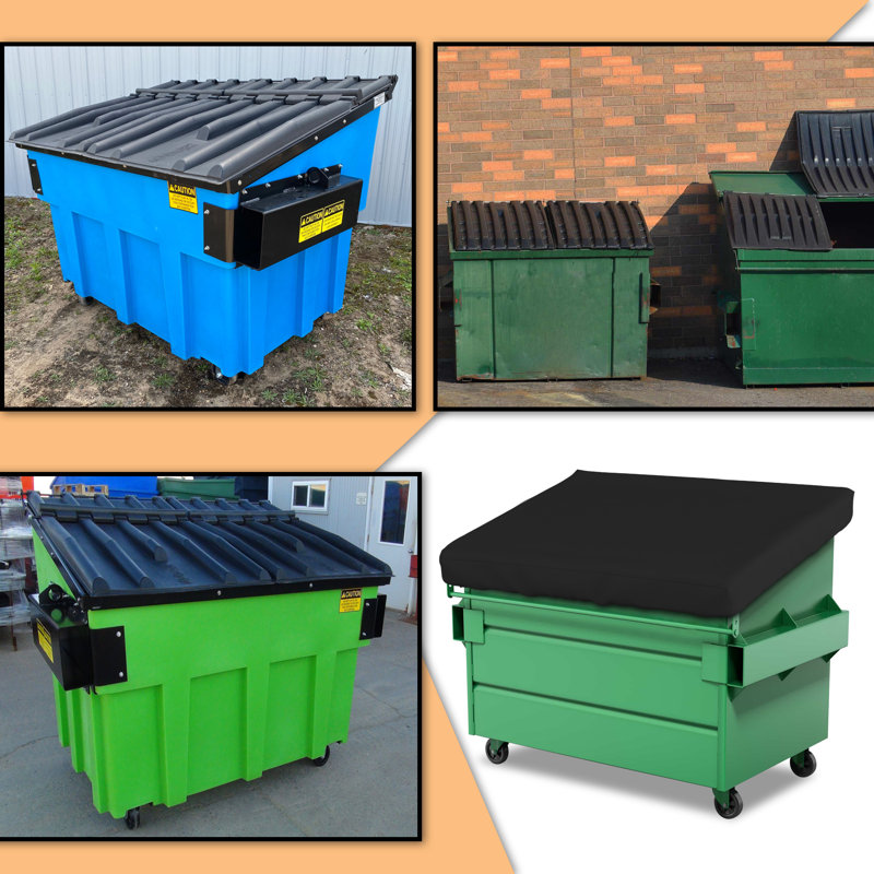 Latitude Run® Heavy Duty Multipurpose Outdoor Dumpster Cover, Durable ...