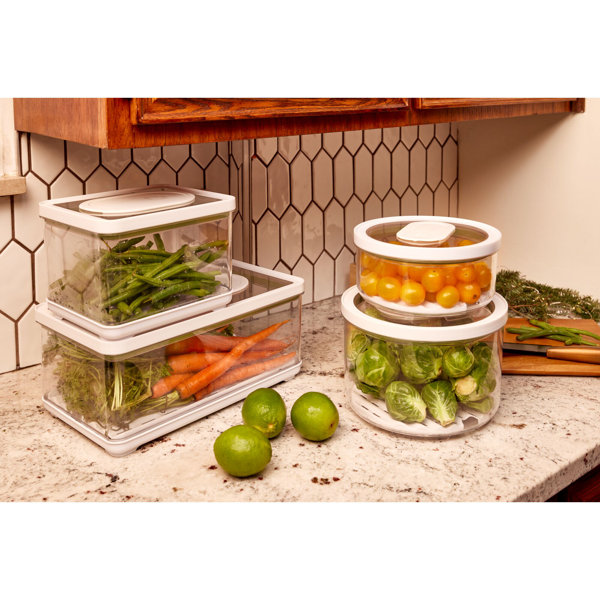 iDesign ID FRESH BPA-Free Recycled Plastic Produce Storage Bin, Large ...