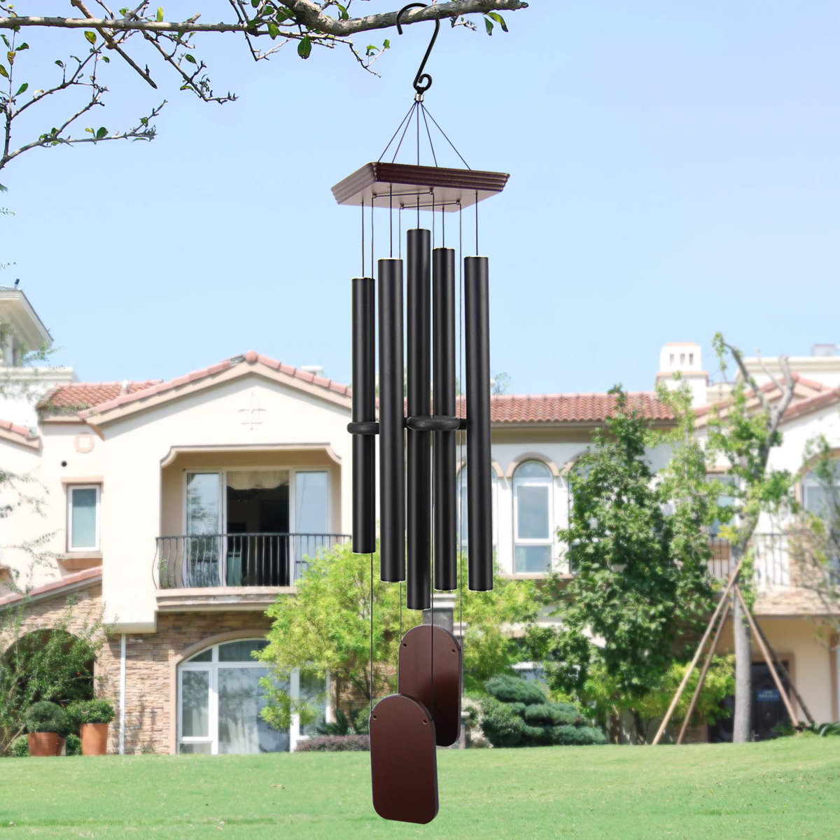 Arlmont & Co. Large Wind Chimes Outdoor 48 Inch Sympathy Wind Chime ...