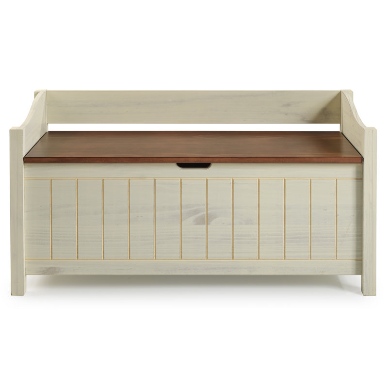 Red Barrel Studio® Solid Wood Flip Top Storage Bench & Reviews | Wayfair