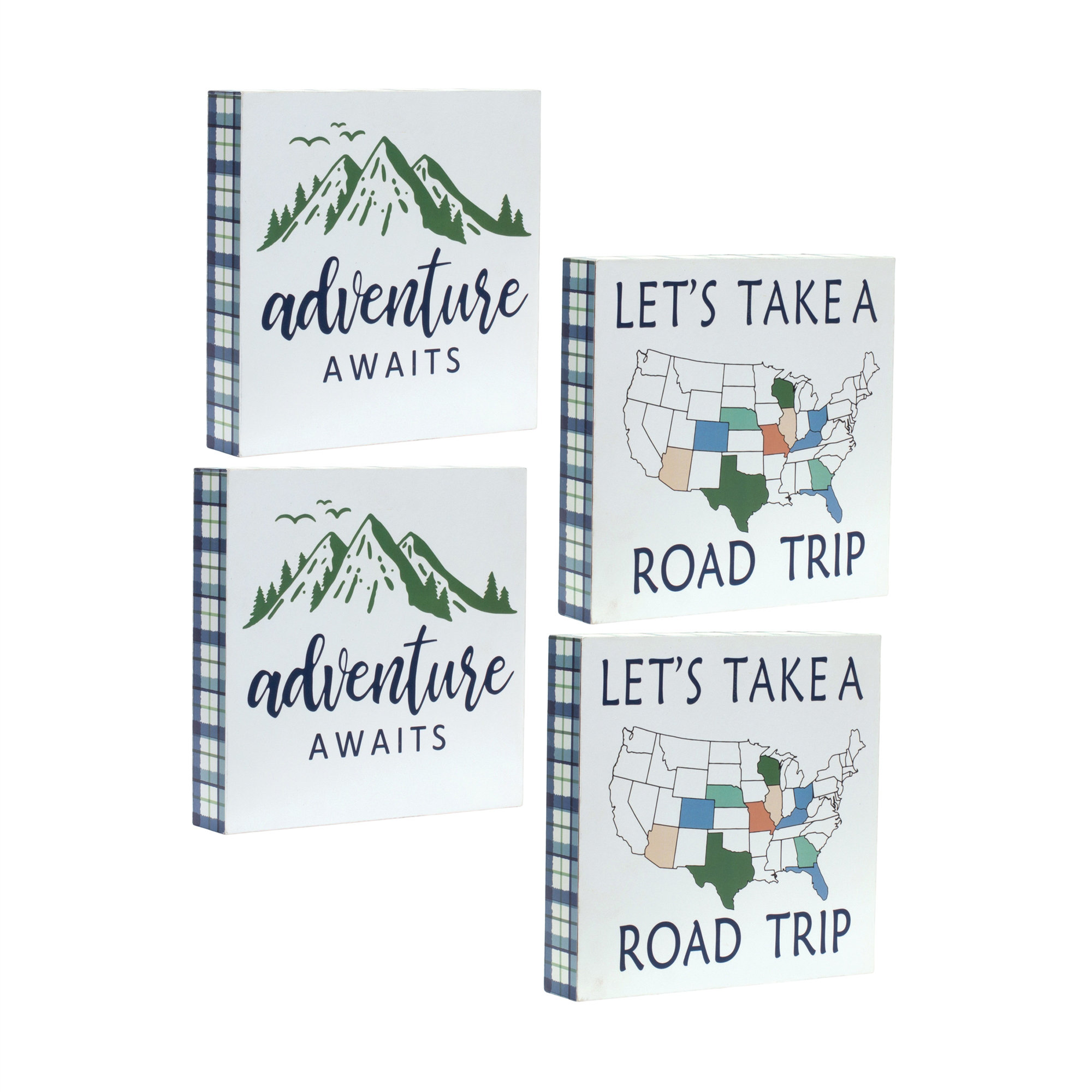 Trinx 4 Piece Adventure Road Trip Wall Décor Set | Wayfair