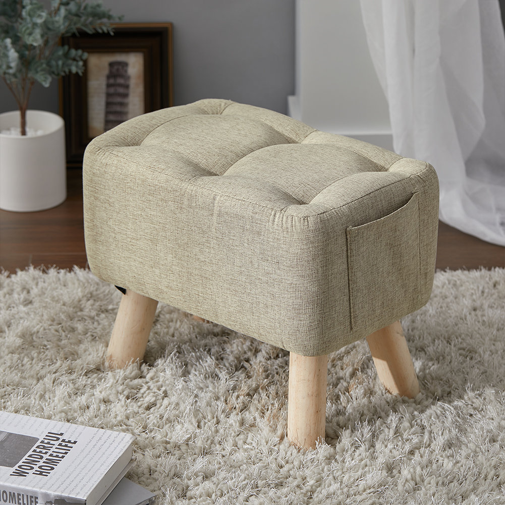 Norden Home 41cm Wide Tufted Footstool Ottoman | Wayfair.co.uk