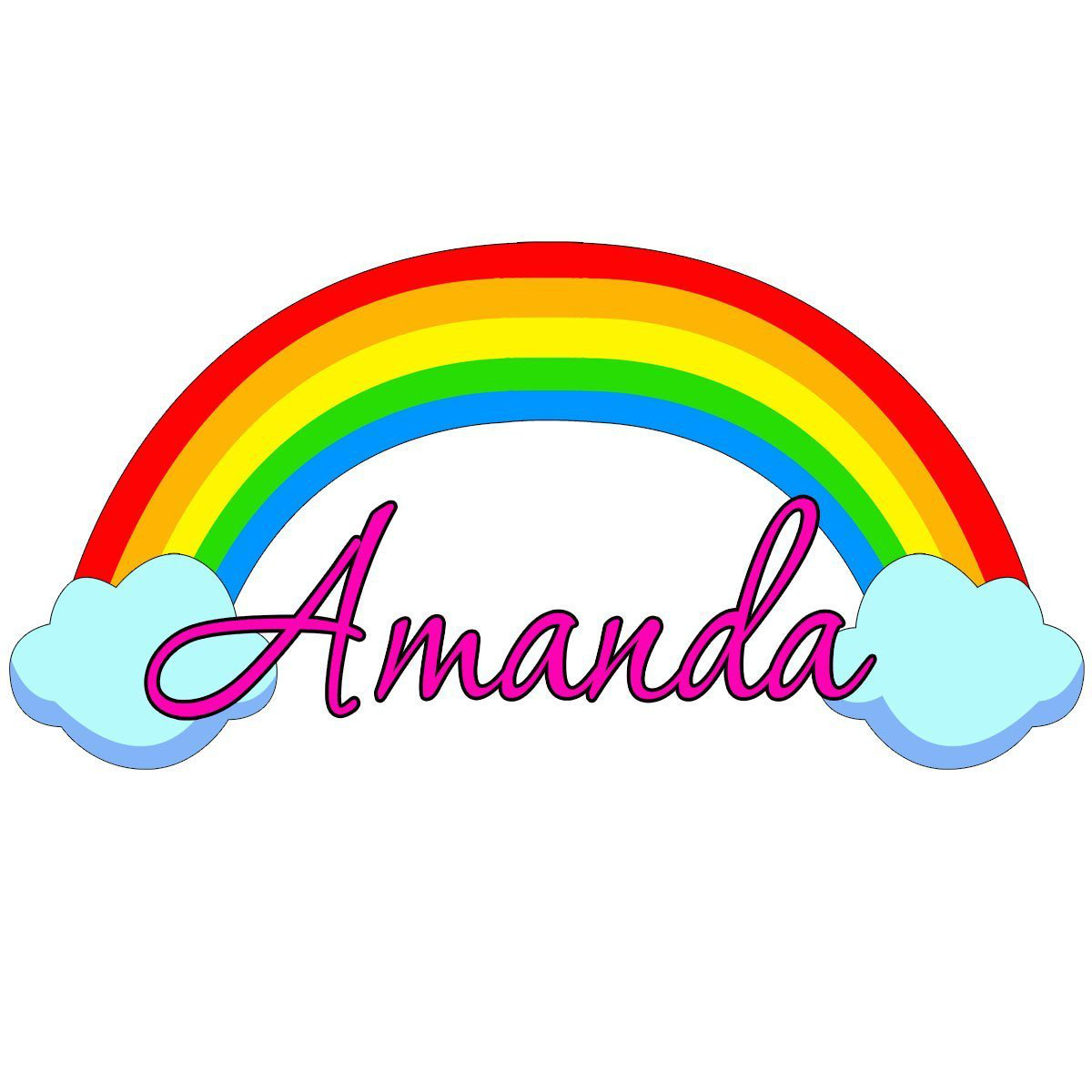 Zoomie Kids Frey Custom Name Rainbow Personalized Wall Decal & Reviews ...