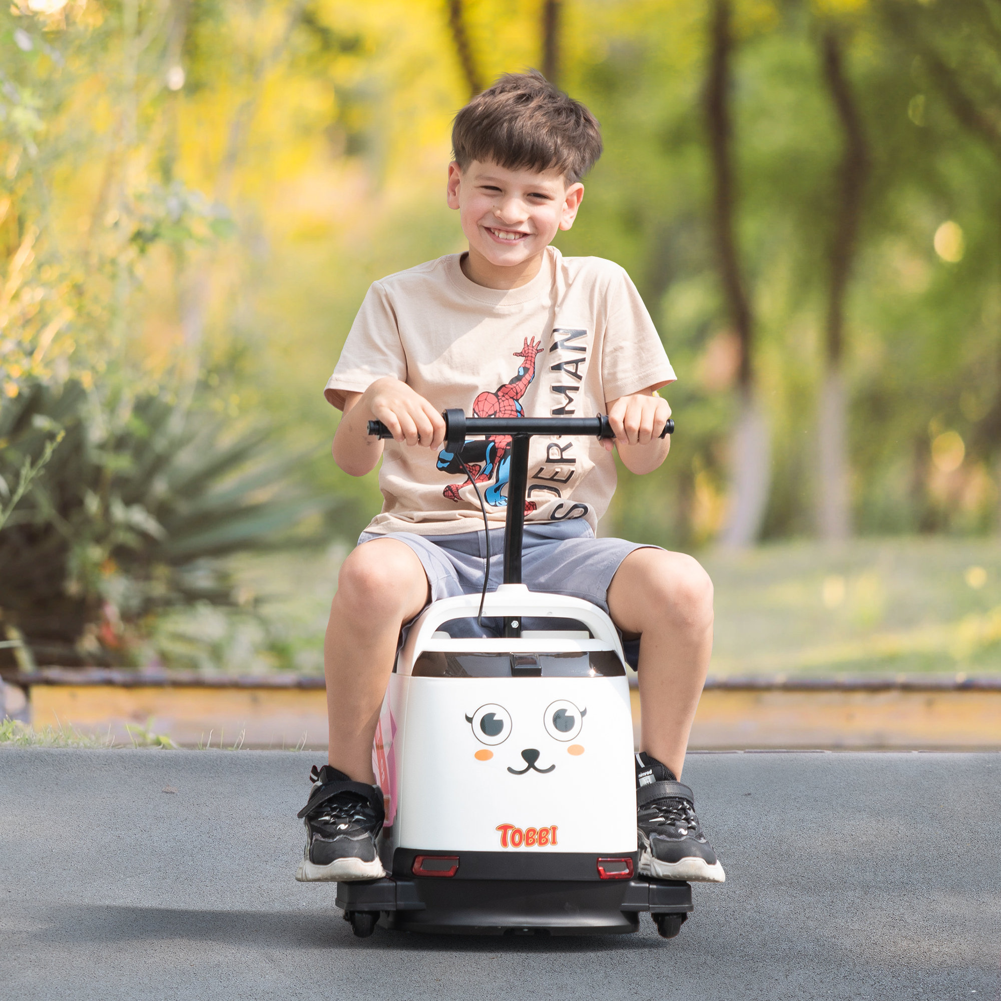 Tobbi 12V Electric Box Car with High-Low Speeds, Variable Speed ...