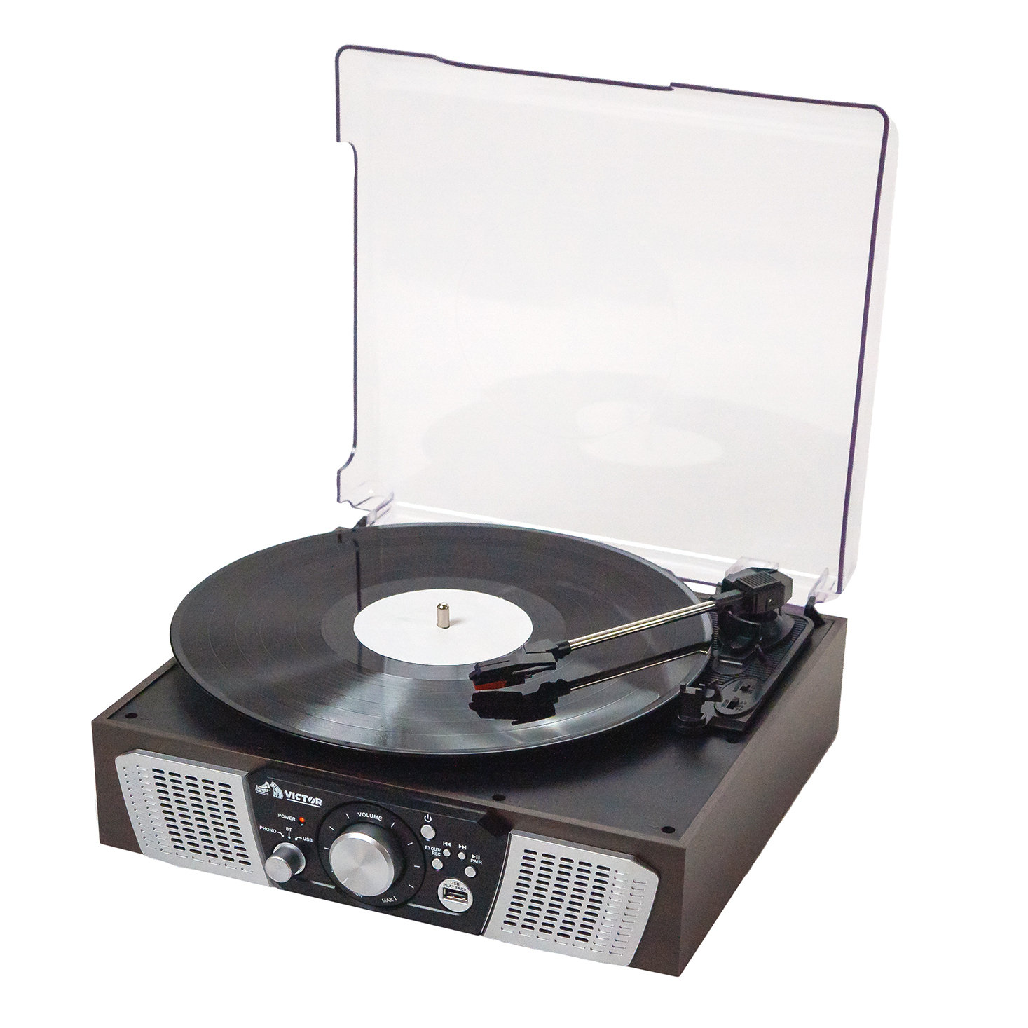 Victor Decorative Record Player with Bluetooth | Wayfair