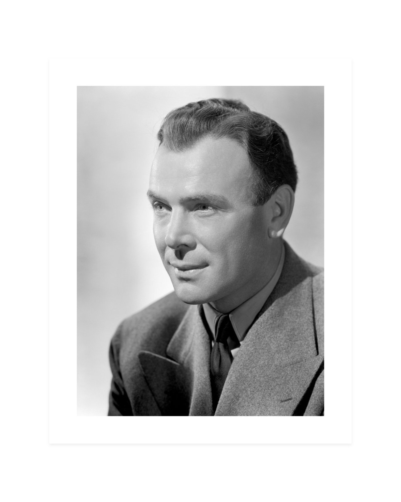 Globe Photos Entertainment & Media Close-up of Smiling Dean Jagger ...