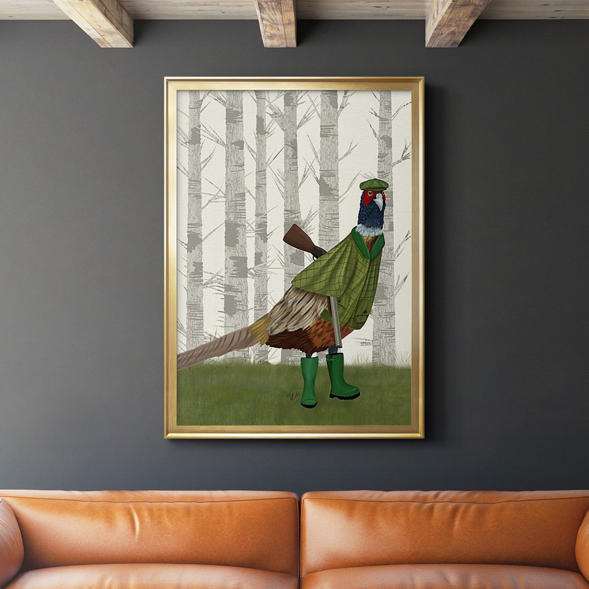 Red Barrel Studio® Pheasant Shooting Party 2 Framed On Paper Print ...