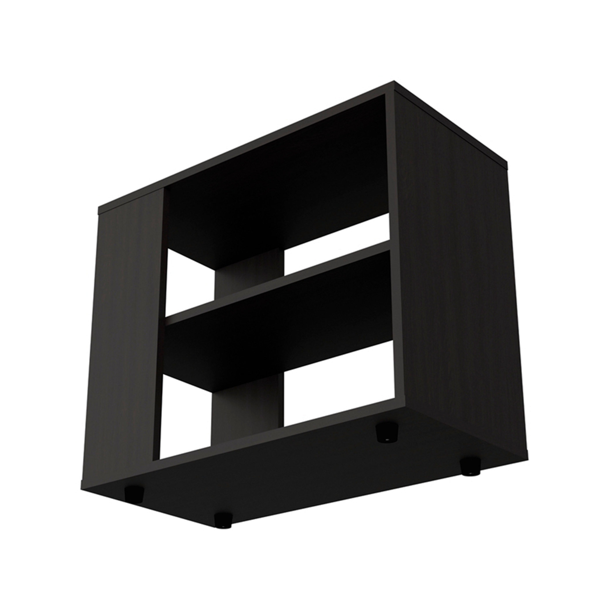 George Oliver Rio Verde Side Table In Melamine With Open Storage, | Wayfair