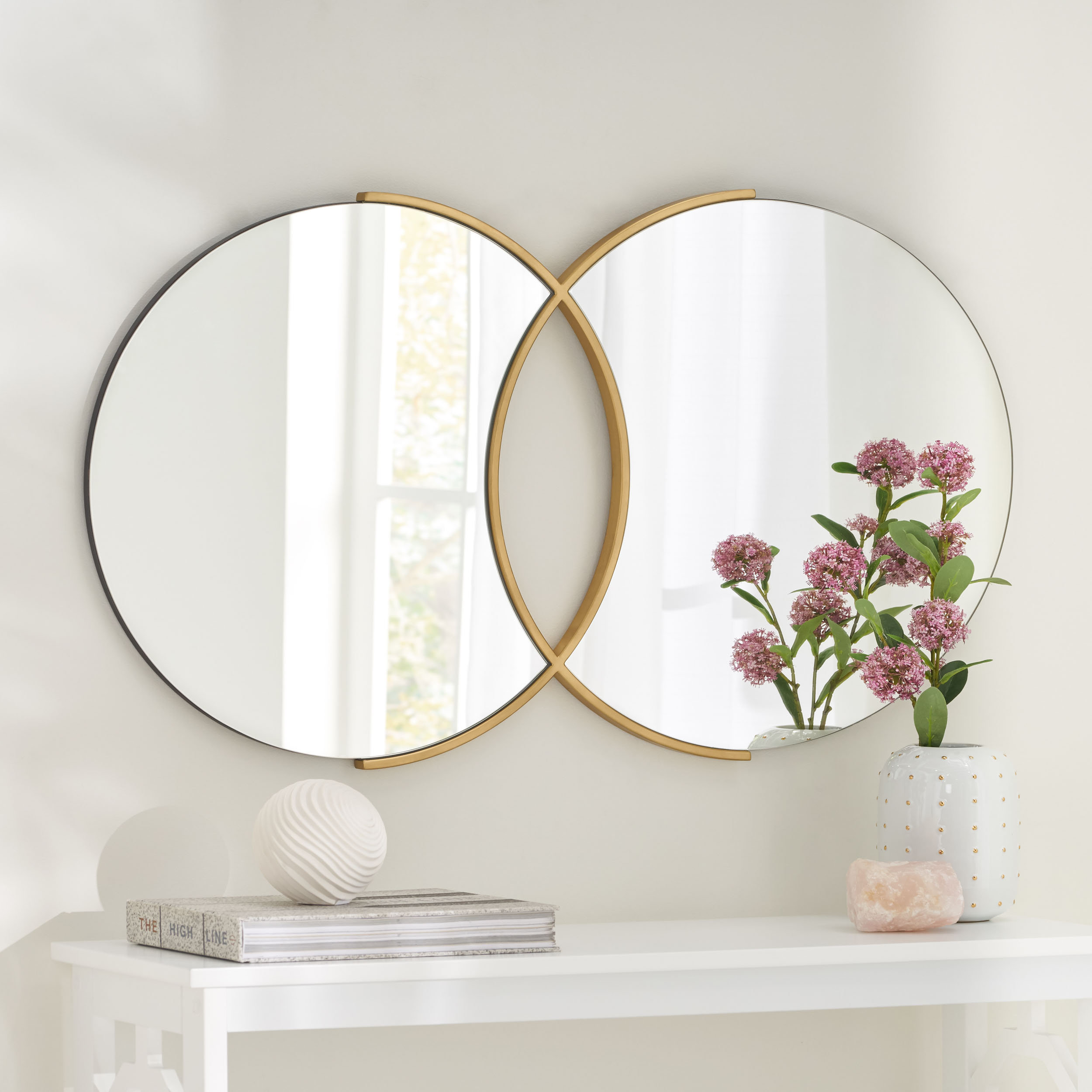 Everly Quinn Delicia Overlapping Wall Mirror & Reviews | Wayfair