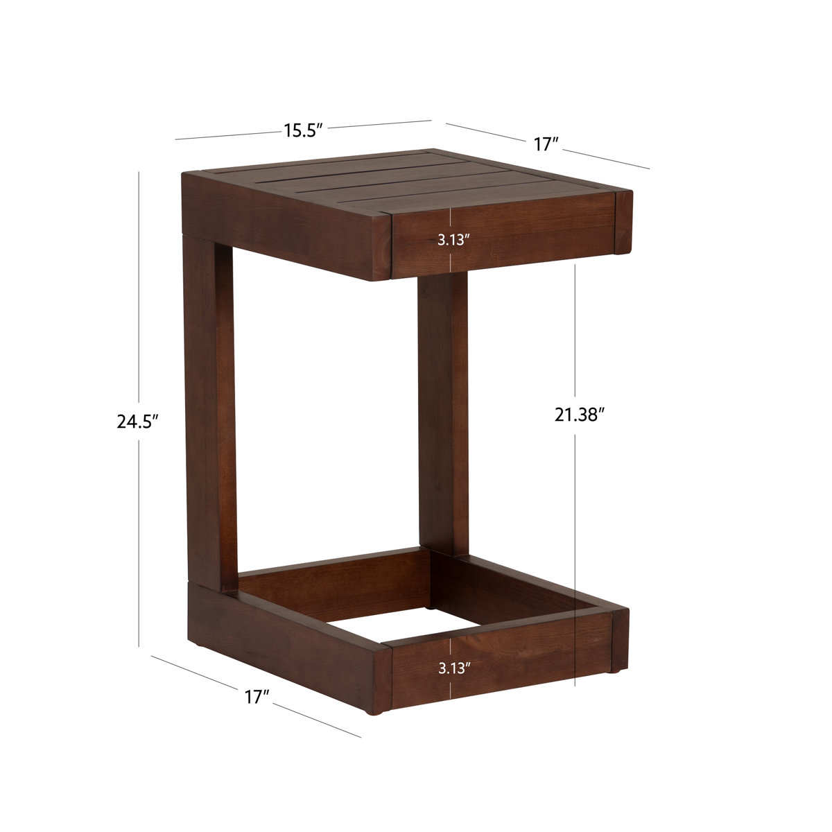 AllModern Jurgen Outdoor Acacia Wood Square Side Table & Reviews | Wayfair