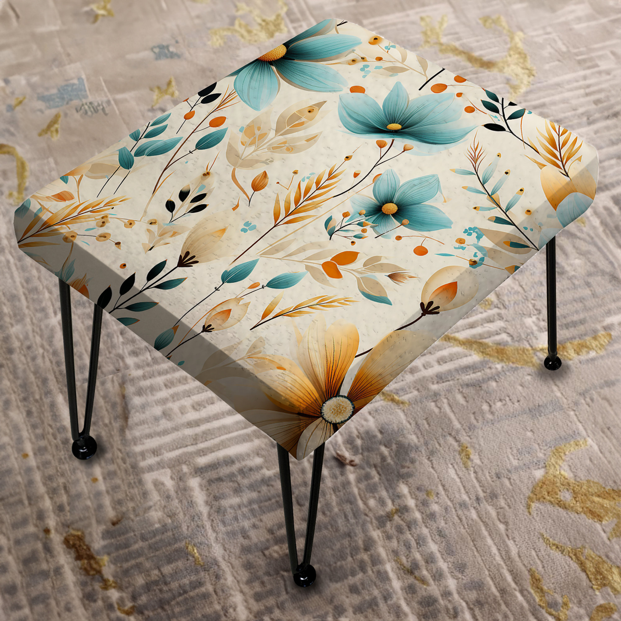 Design Art Nomadic Serenity Boho Pattern II - Botanical Rectangle ...