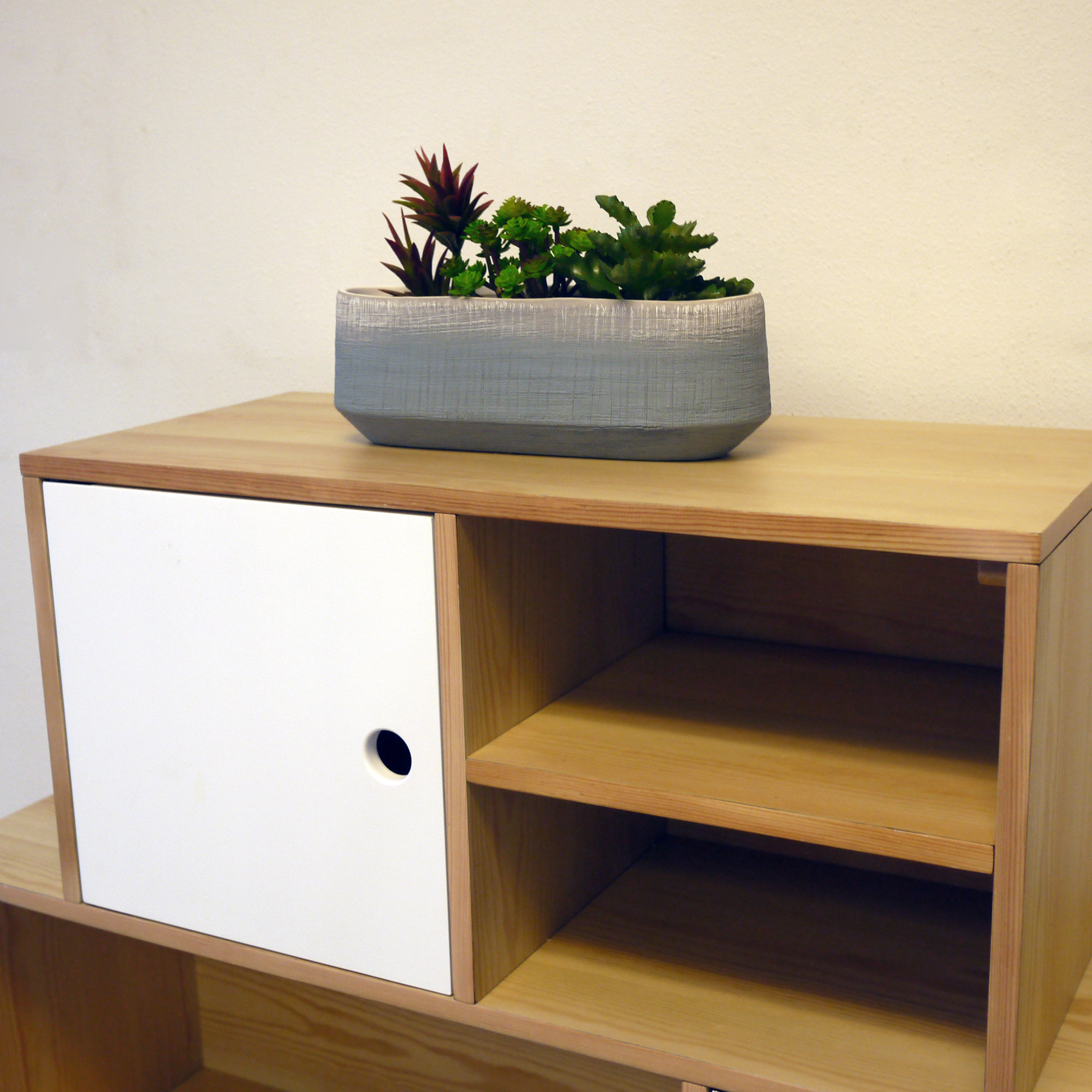 Dakota Fields Traft Ombre Ceramic 10" Modern Ceramic Home Décor, Grey ...