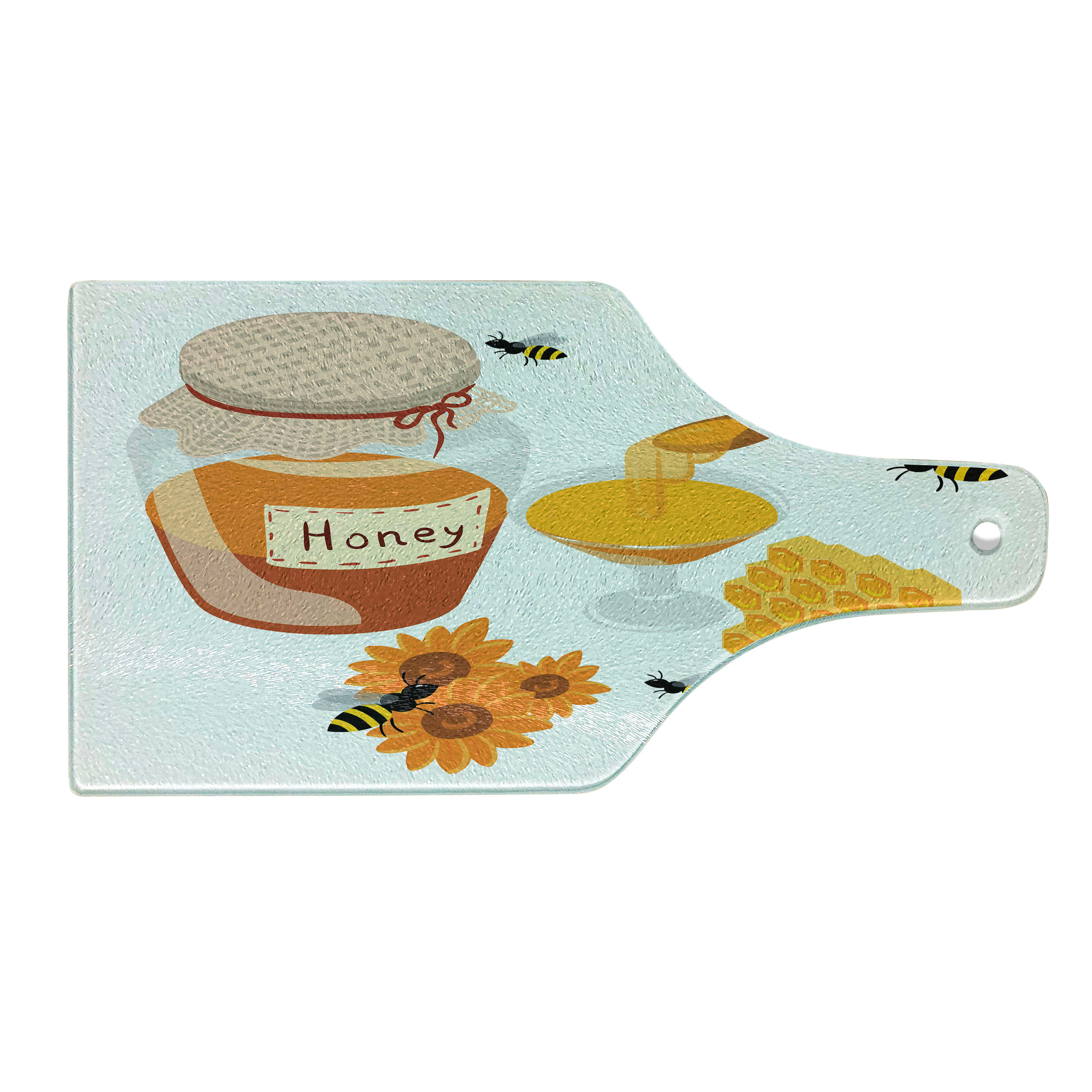 East Urban Home Glass Honey Bee Cutting Board | Wayfair
