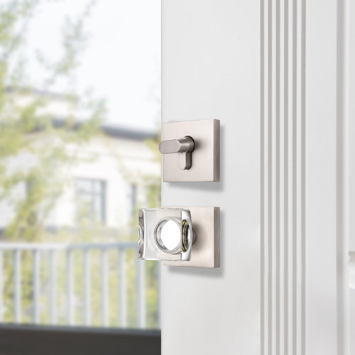 coolnews Crystal Exterior Portion Handleset with 1 Cylinder Deadbolt ...