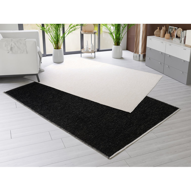 Latitude Run Elfrida Black/Cream Rug | Wayfair.co.uk