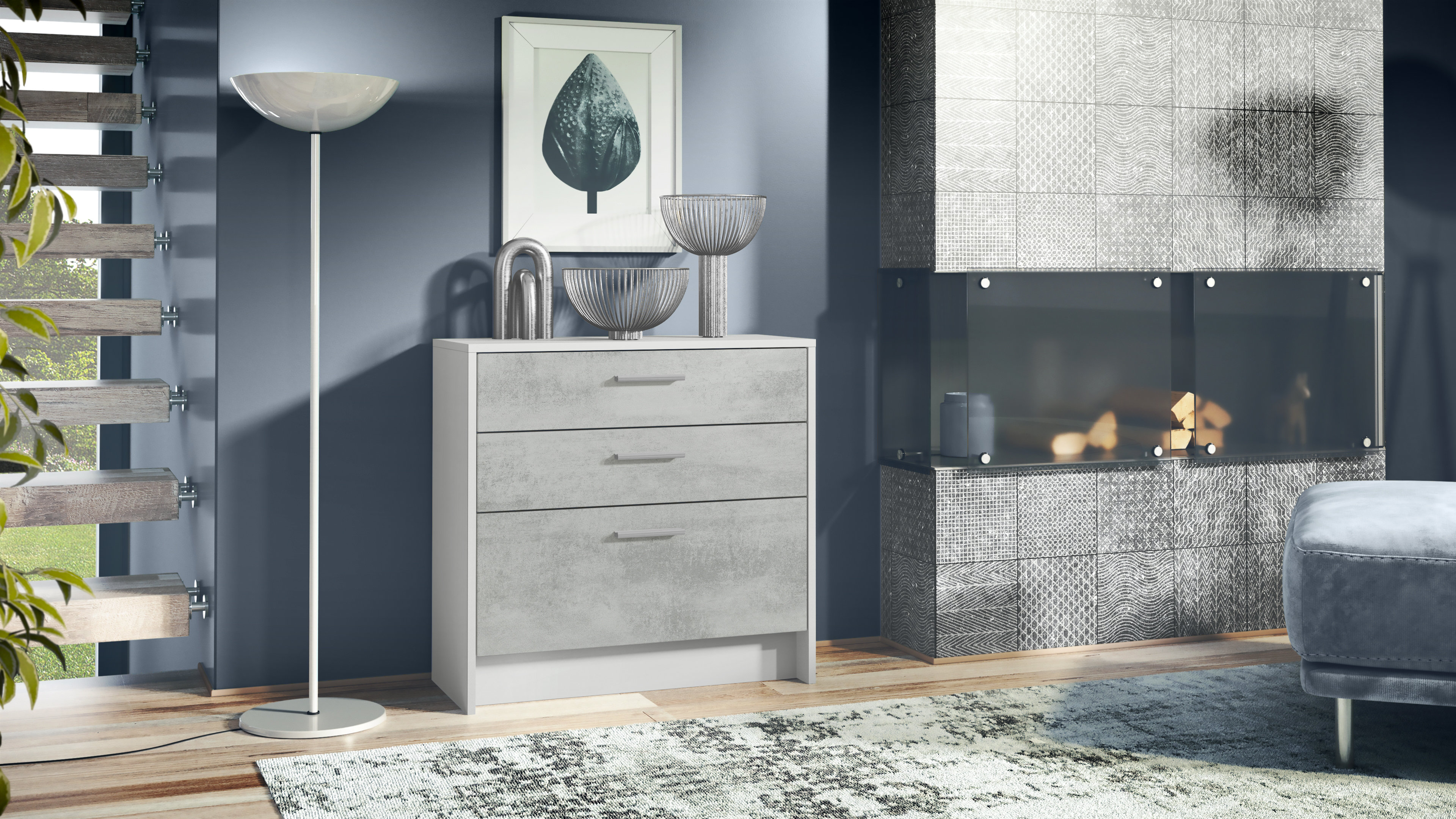 Metro Lane Mccallister 3 Drawer 76cm W Chest of Drawers & Reviews ...