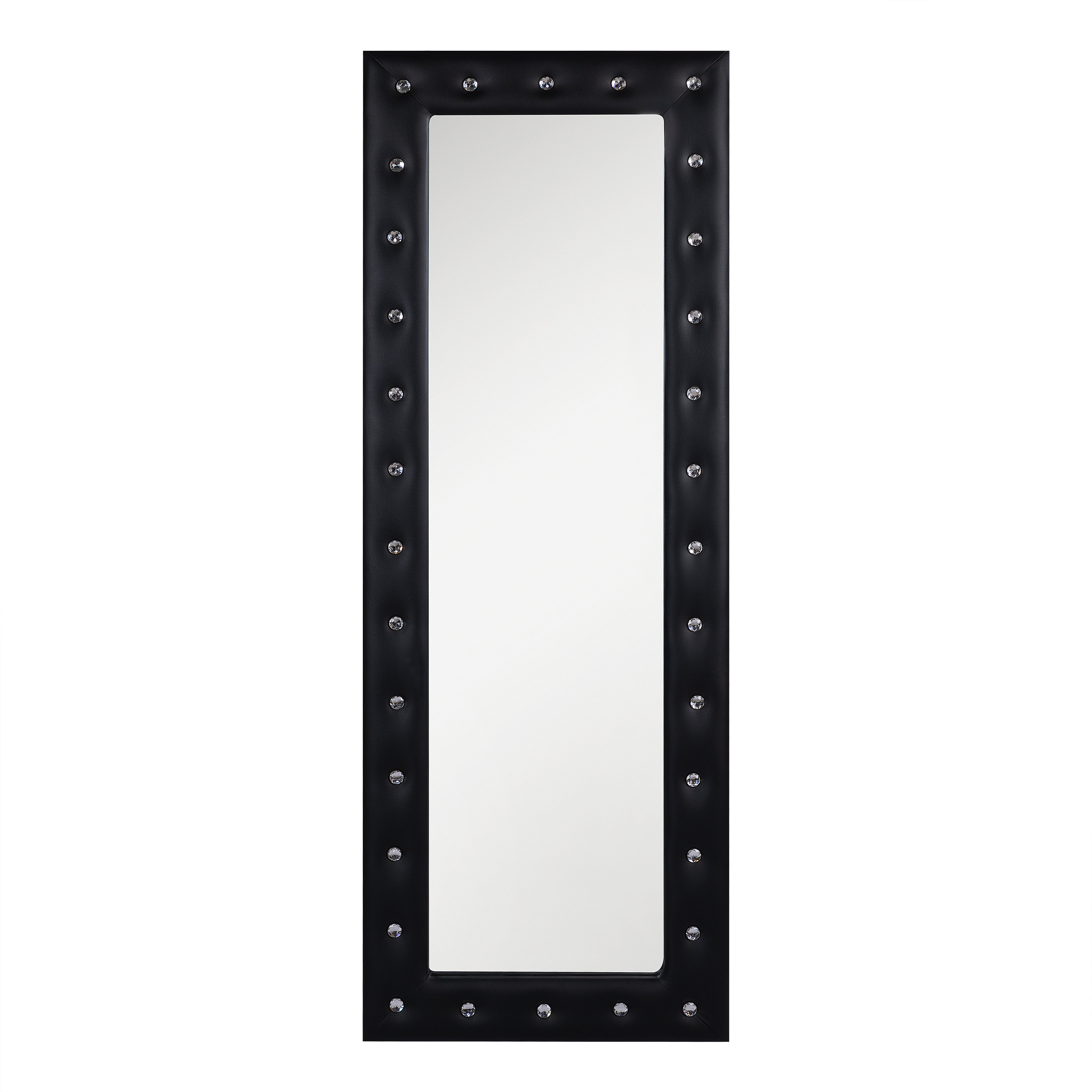 Latitude Run® Osmon Crystal Tufted Full Body Mirror, Large Floor Mirror ...
